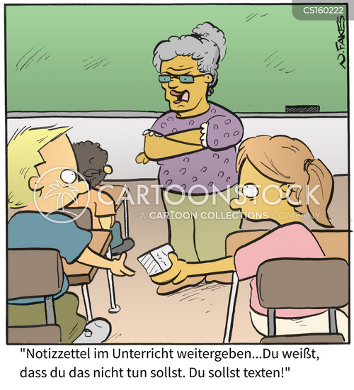 Cartoons und Karikaturen mit Texte