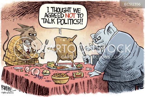 Political Table Talk Cartoons and Comics - funny pictures from CartoonStock