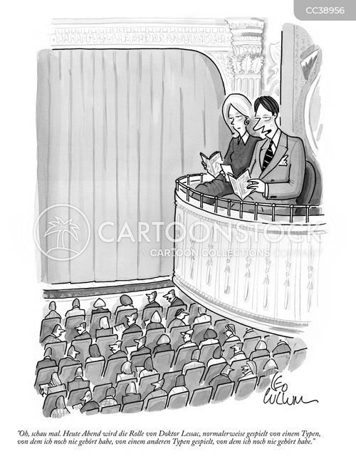 Cartoons und Karikaturen mit Opern