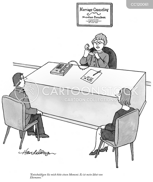 Cartoons und Karikaturen mit Angespannte Beziehung