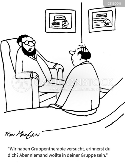 Cartoons und Karikaturen mit Patienten-support-gruppen