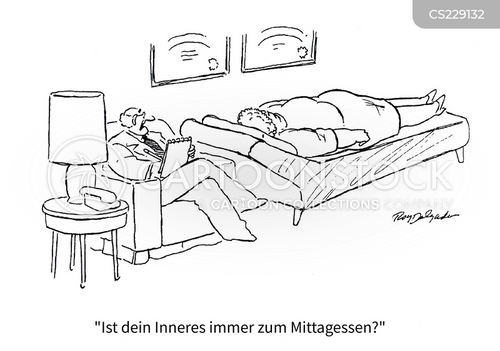 Cartoons und Karikaturen mit Abwesender Therapeut