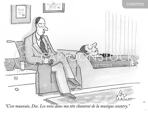 Dessins humoristique et caricaturés avec Psychiatrie