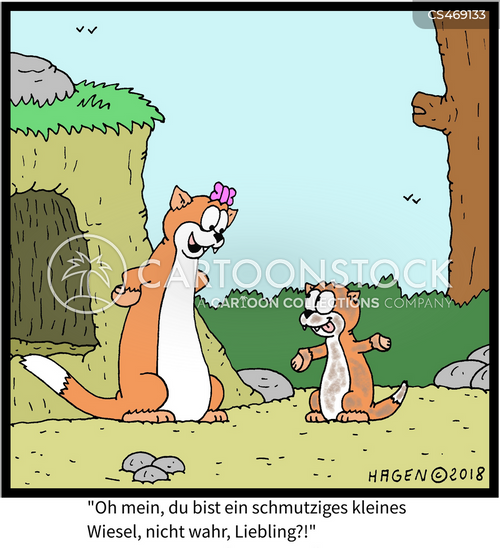 Cartoons und Karikaturen mit Pop Geht Der Wiesel