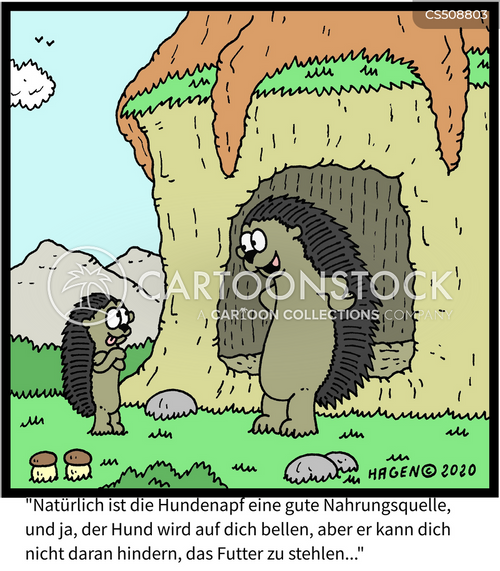 Cartoons und Karikaturen mit Igeln