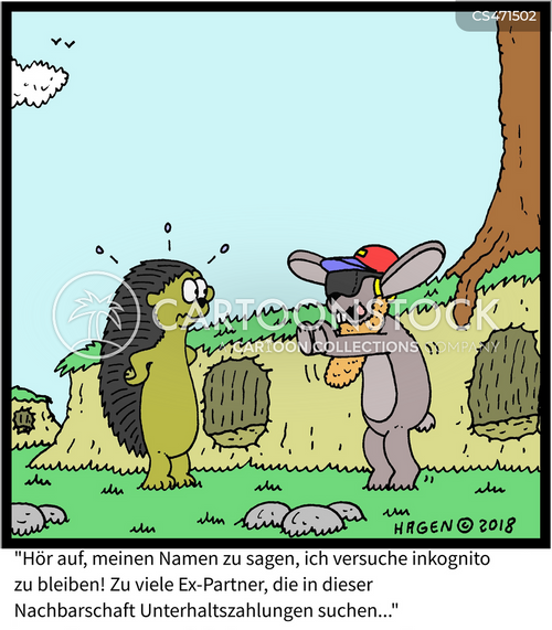 Cartoons und Karikaturen mit Inkognito