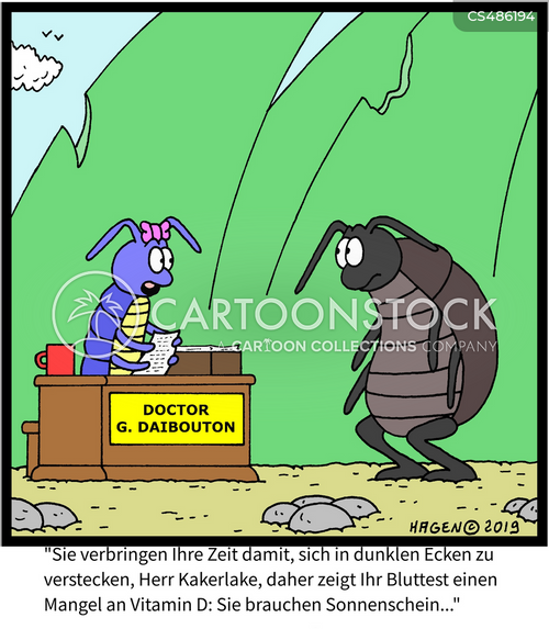 Cartoons und Karikaturen mit Cartooninsekt