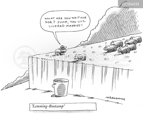 Cartoons und Karikaturen mit Lemminge