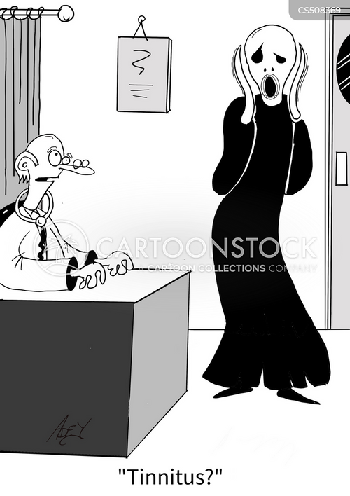 Cartoons und Karikaturen mit Tinnitus