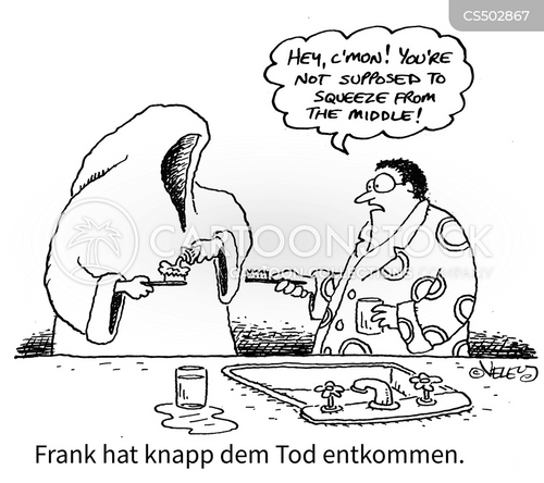 Cartoons und Karikaturen mit Tod