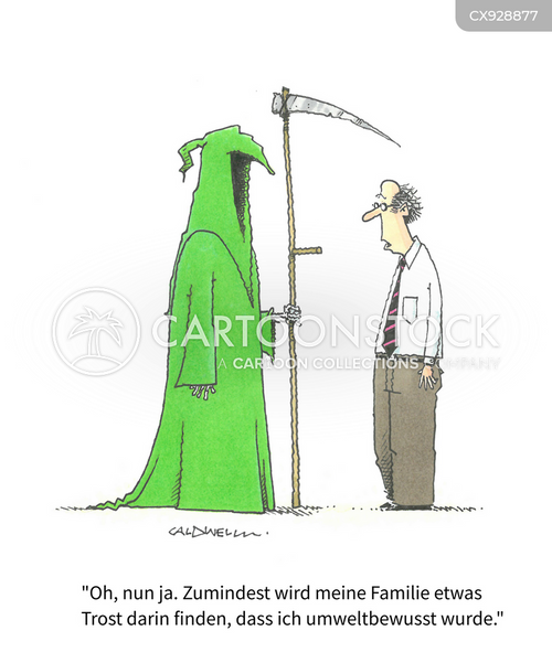 Cartoons und Karikaturen mit Der Sensenmann