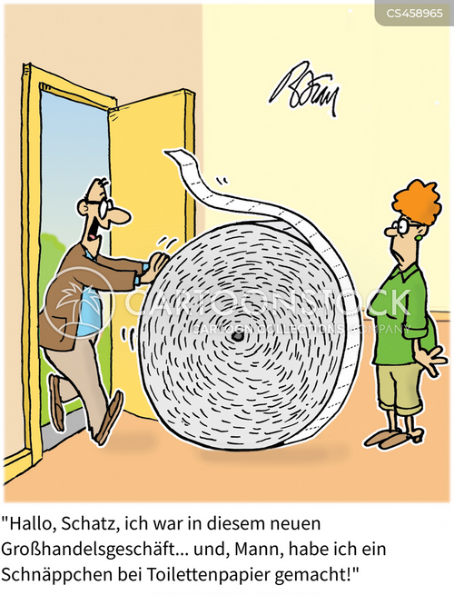 Cartoons und Karikaturen mit Klo