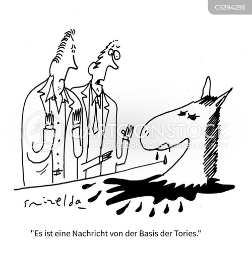Cartoons und Karikaturen mit Tory-parteimitglieder
