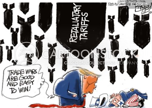 Retaliatory Tariffs Cartoons and Comics - funny pictures from CartoonStock