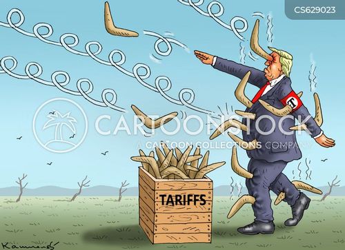 Tariffs Cartoons and Comics - funny pictures from CartoonStock
