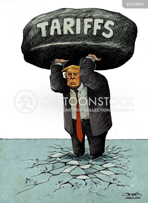Tariffs Cartoons and Comics - funny pictures from CartoonStock