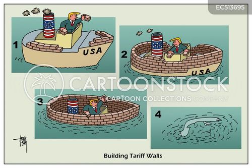 Trade Barrier Cartoons and Comics - funny pictures from CartoonStock