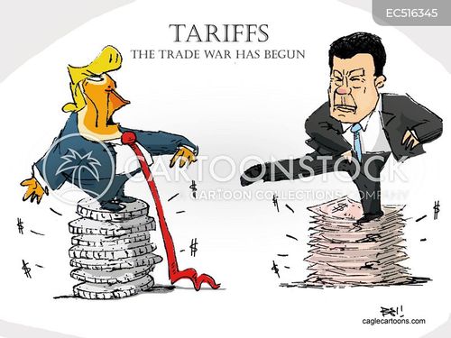 Global Trade Dispute Cartoons and Comics - funny pictures from CartoonStock