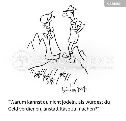 Cartoons und Karikaturen mit Jodler