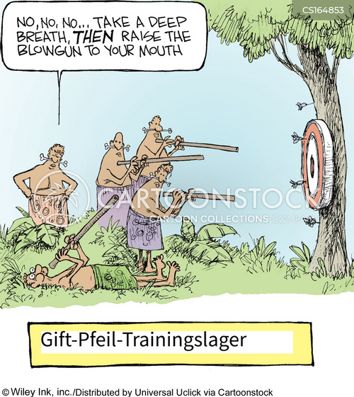Cartoons und Karikaturen mit Trainingslager