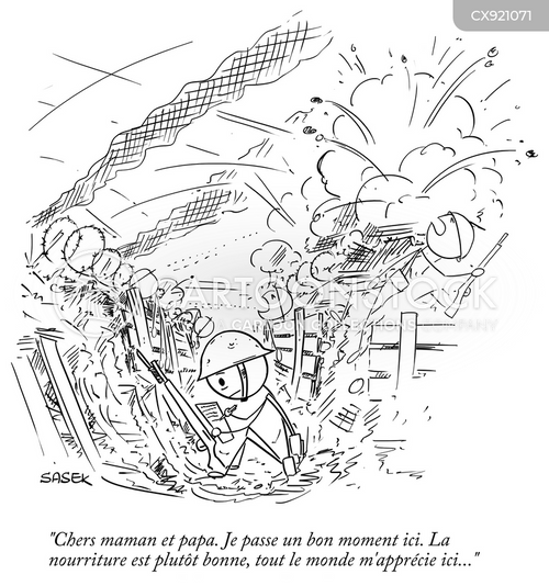 Dessins humoristique et caricaturés avec Correspondance Militaire