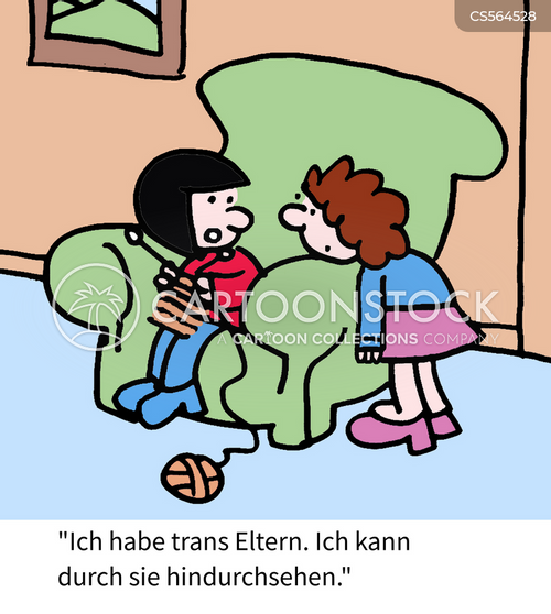 Cartoons und Karikaturen mit Trans Kinder