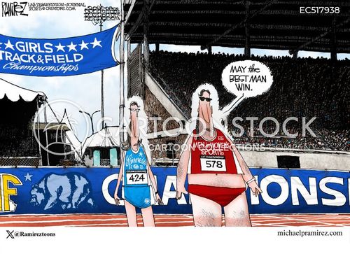 Transgender Athletes Cartoons and Comics - funny pictures from CartoonStock