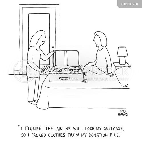 Overpacking Cartoons and Comics - funny pictures from CartoonStock