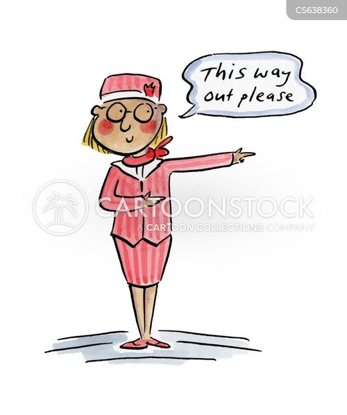 Cabin Crew Cartoons and Comics - funny pictures from CartoonStock