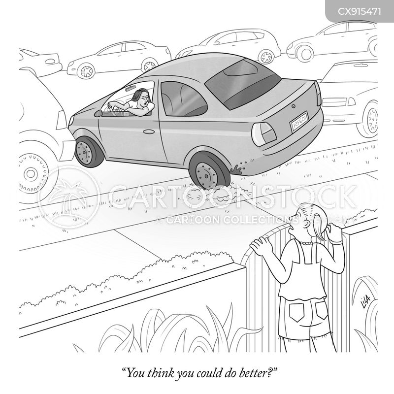 Parking Skills Cartoons and Comics - funny pictures from CartoonStock