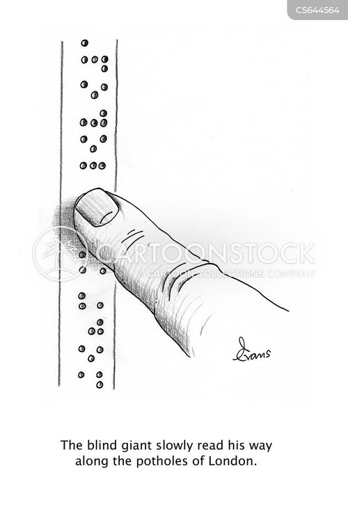 Tactile Dots Cartoons and Comics - funny pictures from CartoonStock