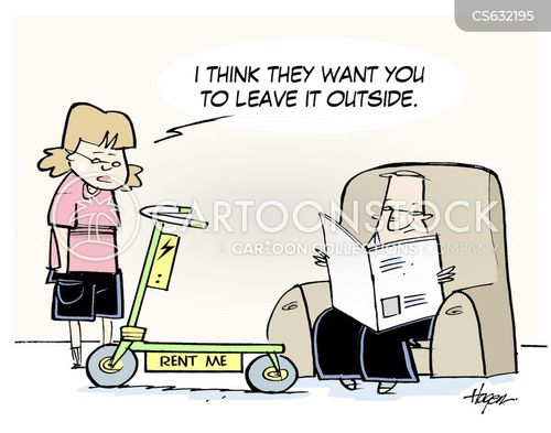 Rentable Scooter Cartoons and Comics - funny pictures from CartoonStock