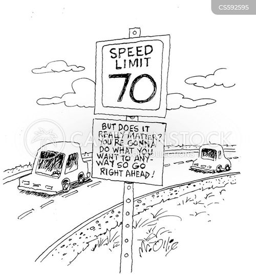 Speed Limit 70 Cartoons and Comics - funny pictures from CartoonStock
