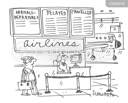 Arrivals Board Cartoons and Comics - funny pictures from CartoonStock