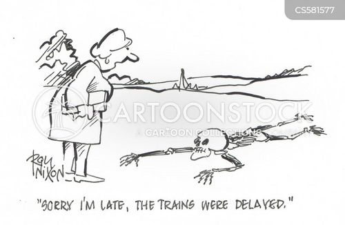 Railway Timetable Cartoons and Comics - funny pictures from CartoonStock