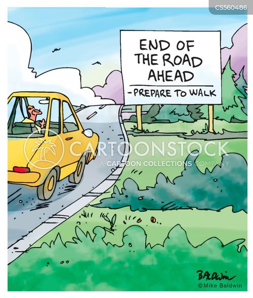 Winding Road Cartoons and Comics - funny pictures from CartoonStock