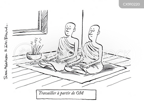 Dessins humoristique et caricaturés avec Moine