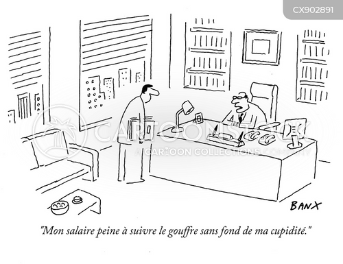 Dessins humoristique et caricaturés avec Salaires