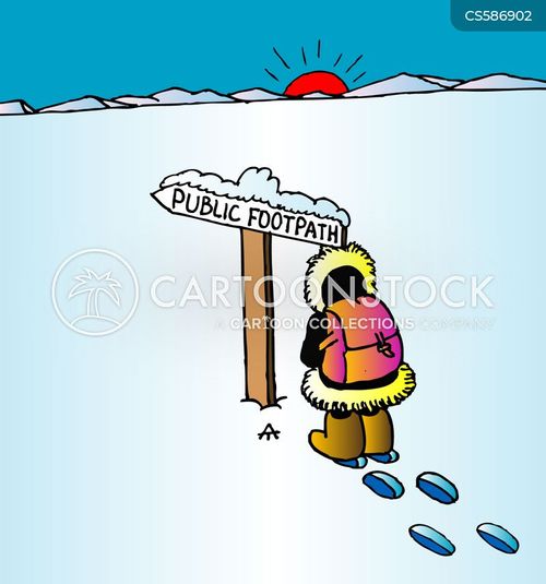 Public Footpath Cartoons and Comics - funny pictures from CartoonStock