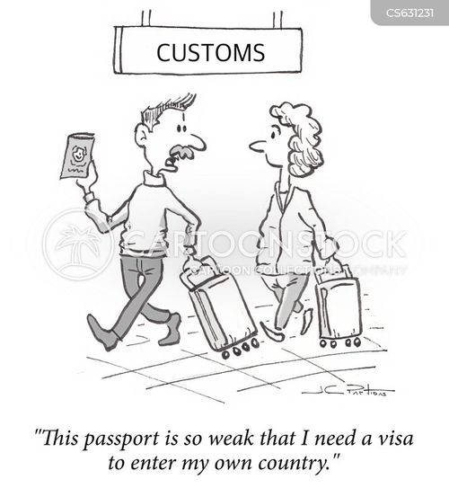 Passport Power Cartoons and Comics - funny pictures from CartoonStock