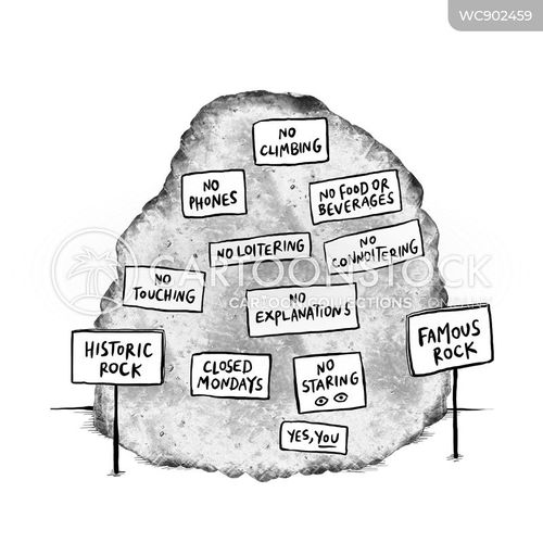 Famous Sign Cartoons and Comics - funny pictures from CartoonStock