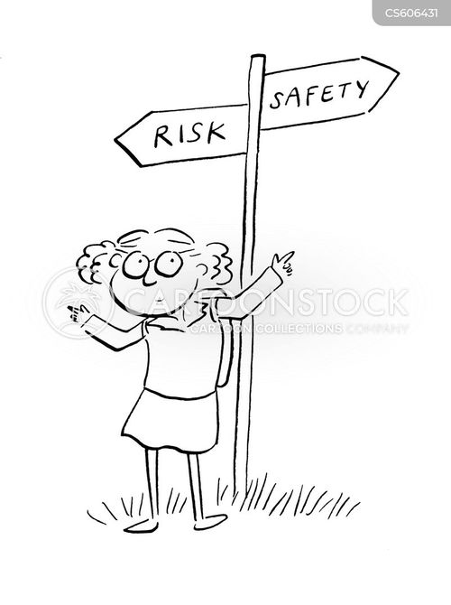 Risk Vs Safety Cartoons and Comics - funny pictures from CartoonStock