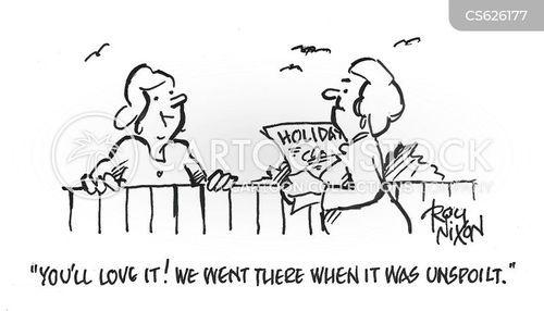 Tourist Influx Cartoons and Comics - funny pictures from CartoonStock