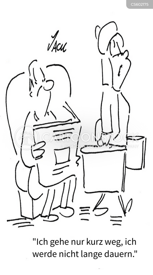 Cartoons und Karikaturen mit Abschied Nehmen