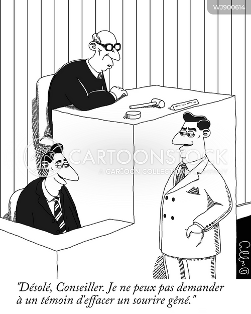 Dessins humoristique et caricaturés avec Crédibilité Du Témoin