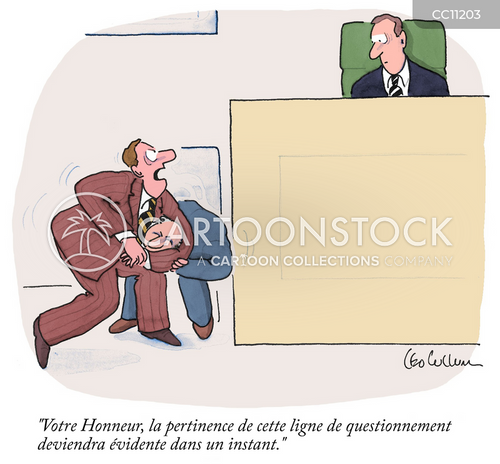 Dessins humoristique et caricaturés avec Processus Judiciaire