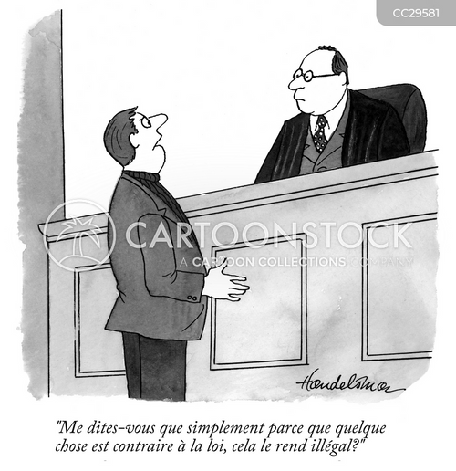 Dessins humoristique et caricaturés avec Respectueux De La Loi
