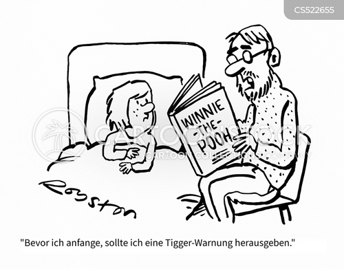 Cartoons und Karikaturen mit Trigger-warnung