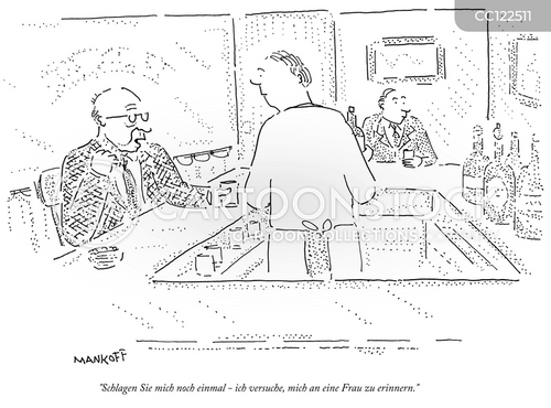 Cartoons und Karikaturen mit Amnesie