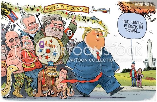 Trump Russian Circus Cartoons and Comics - funny pictures from CartoonStock
